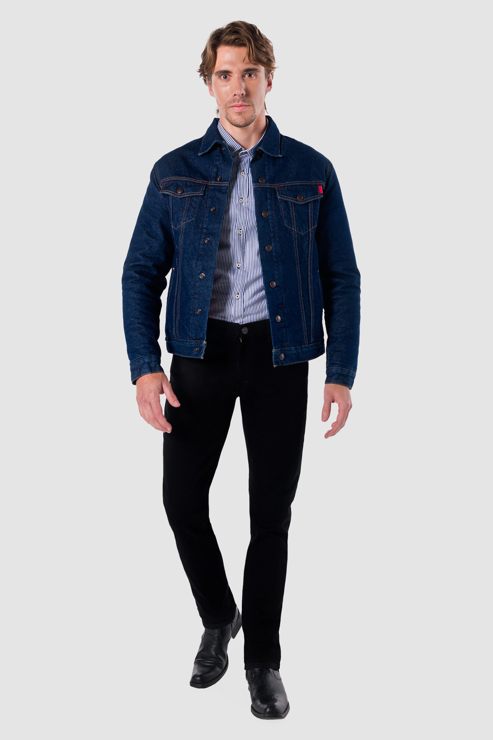 Jeans Hombre Mezclilla Confort Iron Slim Avatar Oggi - Oggi Jeans