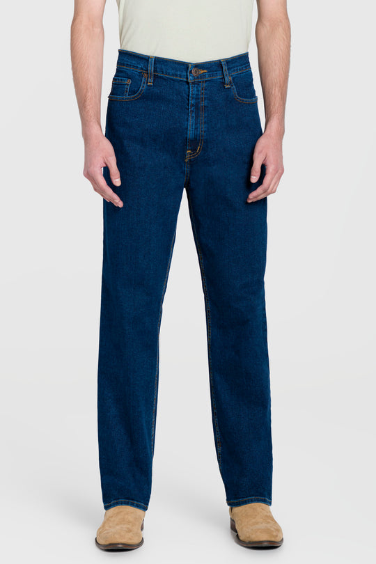 Jeans Straight Azul | Mezclilla Stretch y Tono Rebelde - Oggi Jeans